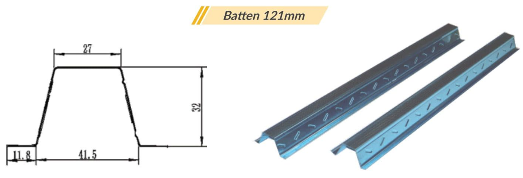 BATTEN 121MM - Mingu International Trading (541186V)